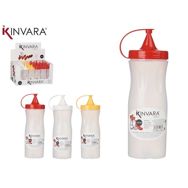 BOTE PLASTICO SALSAS 400 ML SURT 3 COLORES